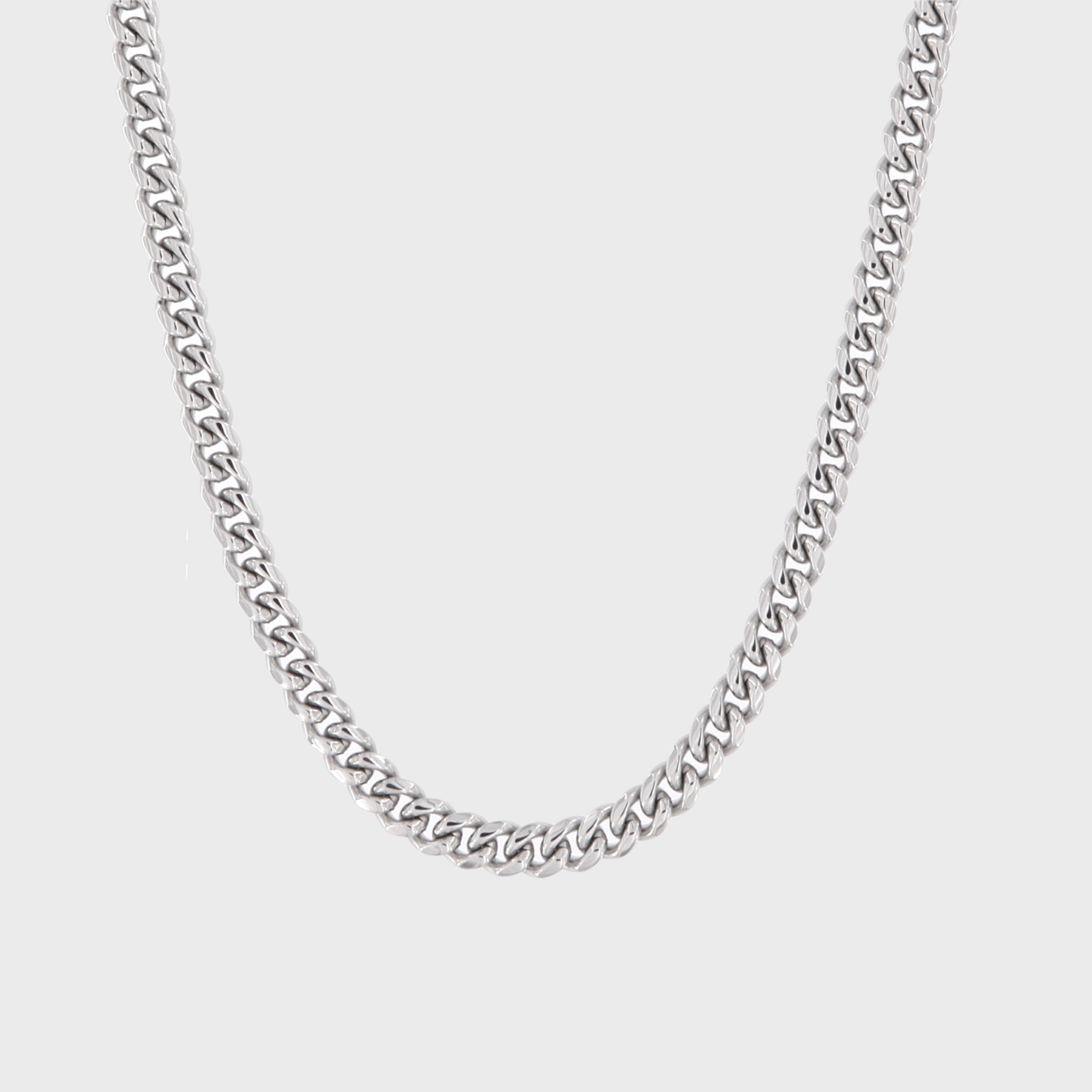 CUBAN CHAIN SILVER 6mm snakeway